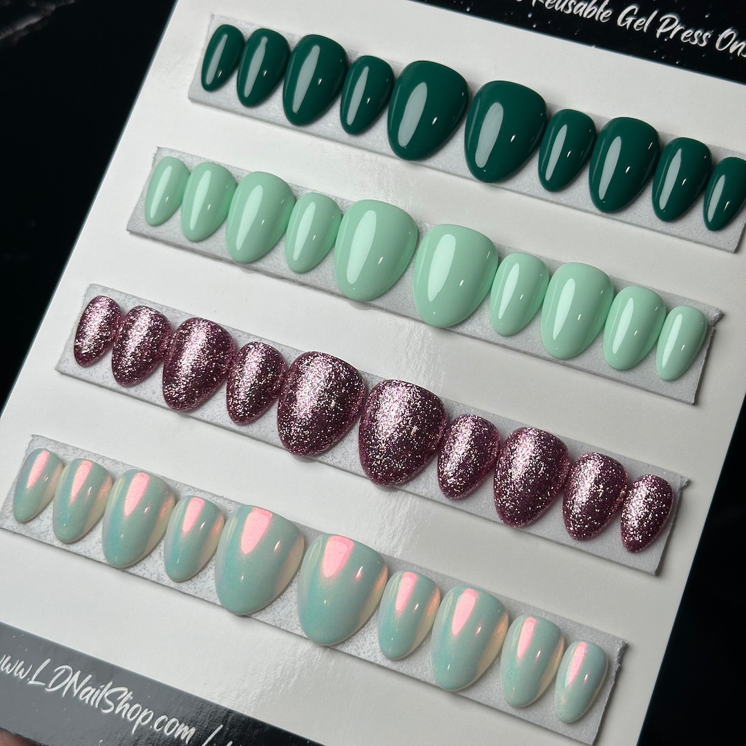 Basics Plus Bundle, Press on Nails, Minimalist Nails, Custom Gothic ...