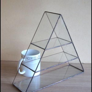 Glass Triangle Display Stand - Etsy
