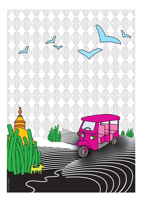 Poster Art Print A DAY OUT Poster Print Popart Comic Style | Etsy