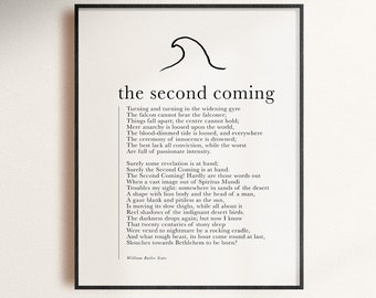 The Second Coming Poem - Etsy UK