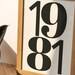 Birth Year Print, Birth Year Retro Poster, 1981 Poster, Birthday Gift ...