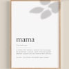 Personalized Mom Photo Poster – Printable Definition Art Print – Mother ...
