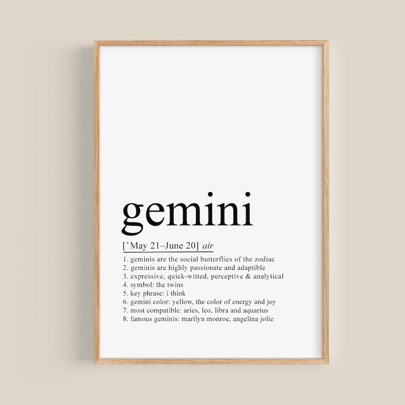 Gemini Birthday - Etsy