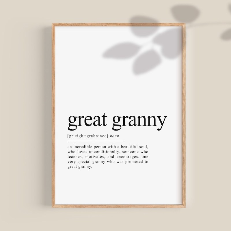 Granny Black Art - Etsy UK