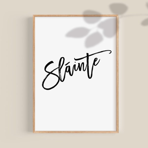Slainte Print - Etsy