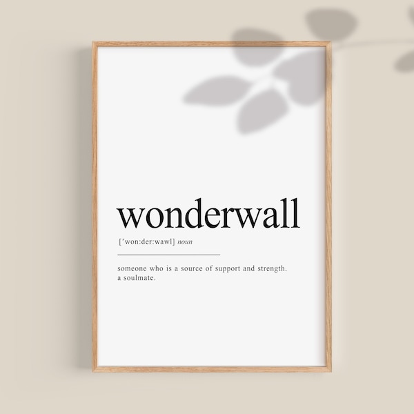 Wonderwall - Etsy