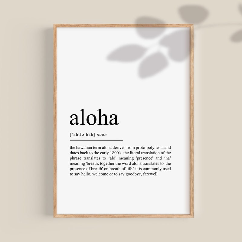 Aloha - Etsy