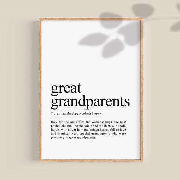Grandparents - Etsy