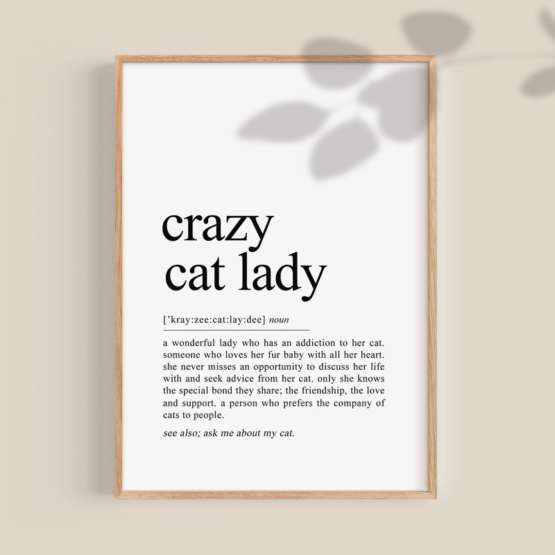 Crazy Cat Lady - Etsy