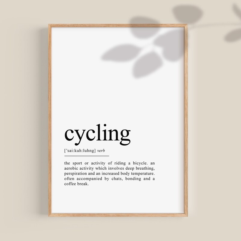 Cycling Print - Etsy