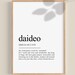 Daideo Gift, Daideo Definition Print, Daideo Gift, Father's Day Grandad ...