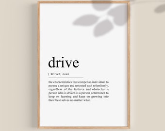 Instant Drive Definition Prints, Office Wall Art, Office Art Prints ...