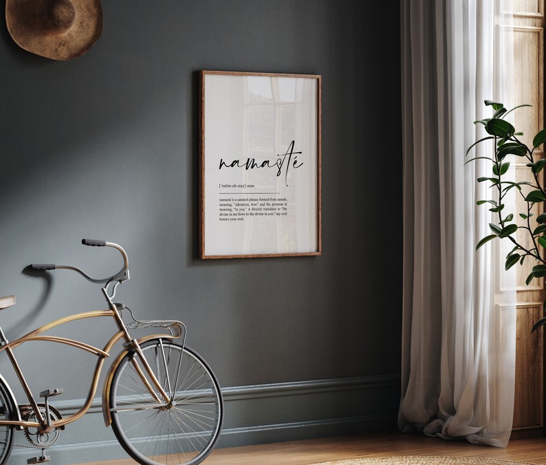 Namasté Print Namasté Poster Namaste Art Prints Yoga Studio - Etsy