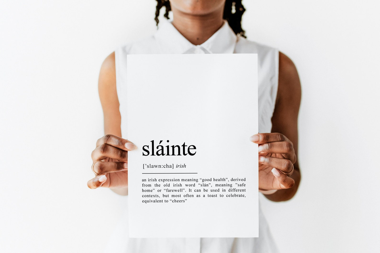 Sláinte Print Sláinte Definition Sláinte Poster Ireland | Etsy