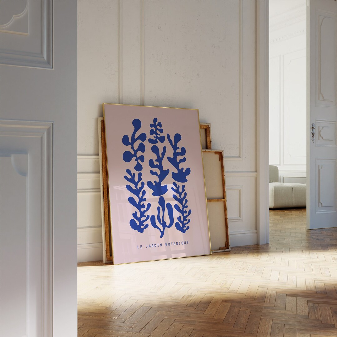 Matisse Print, Blue Matisse Poster, Pink Matisse Wall Art, Large Modern ...