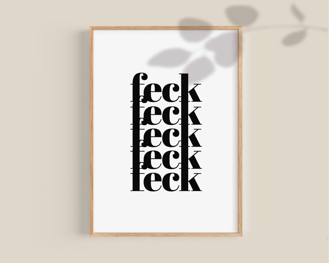 Irish Gifts, Feck Definition Print, Irish Gift, Ireland Gifts, Ireland ...