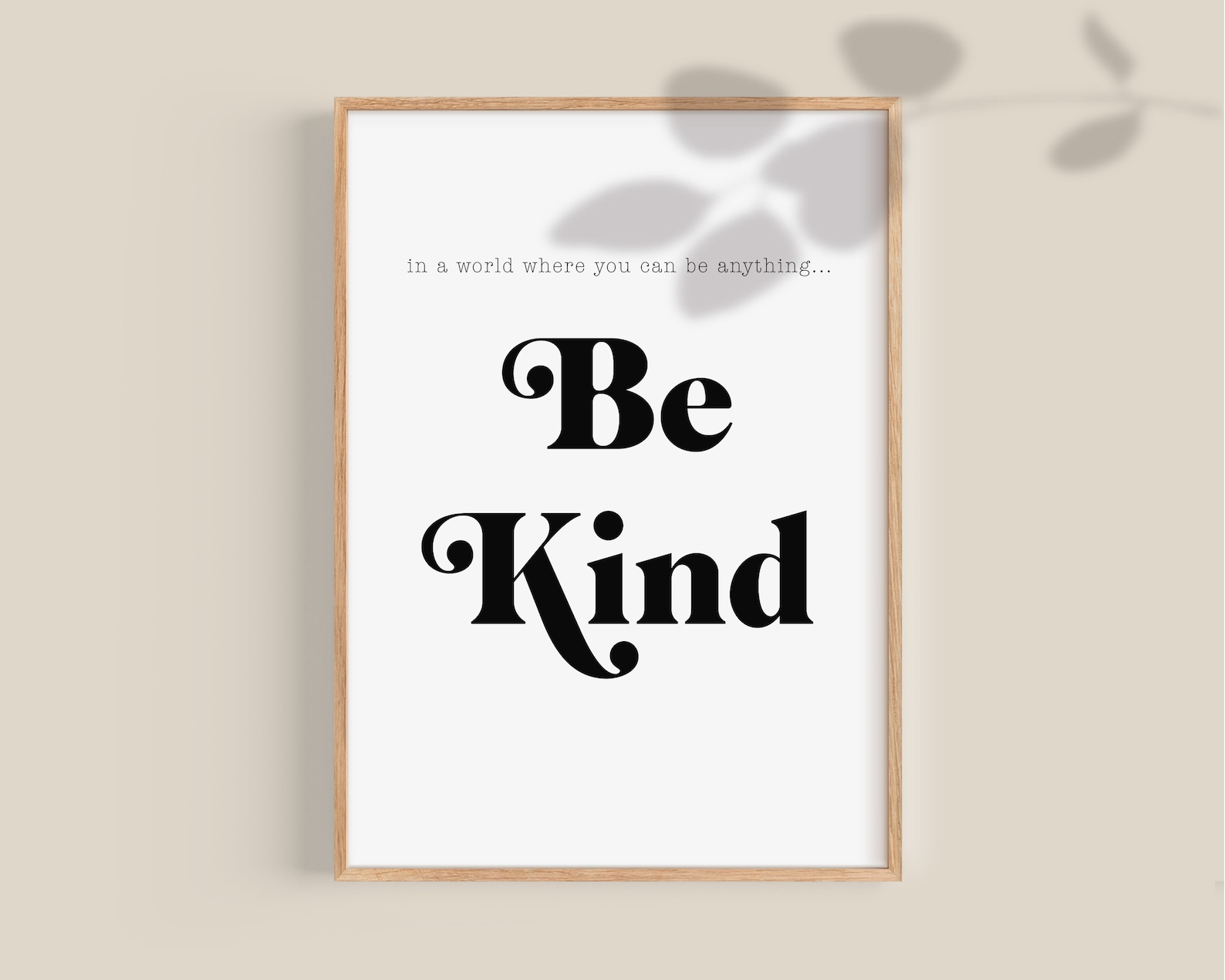 Be kind print be kind printable art kindness wall art | Etsy