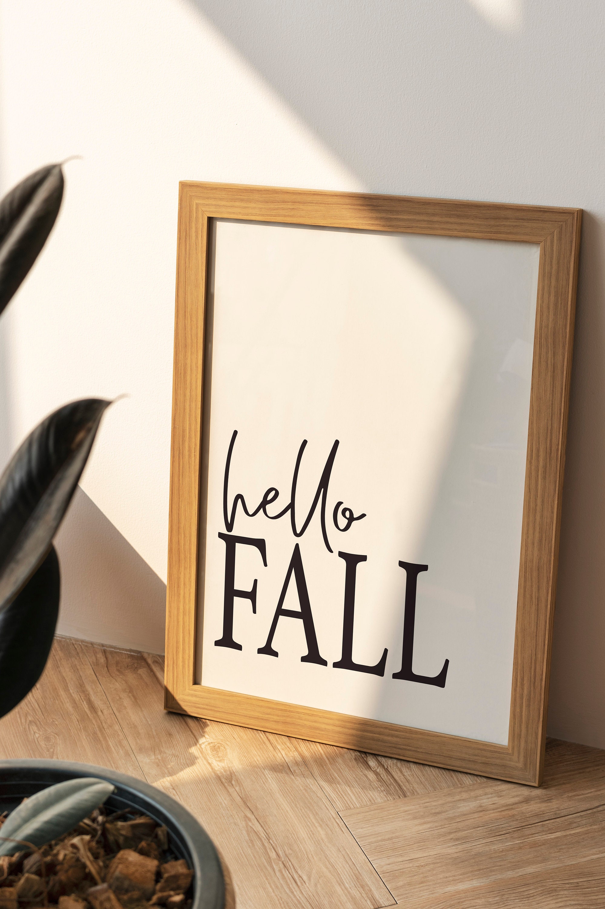 Hello Fall Printable Fall Decor Fall Wall Decor Autumn - Etsy