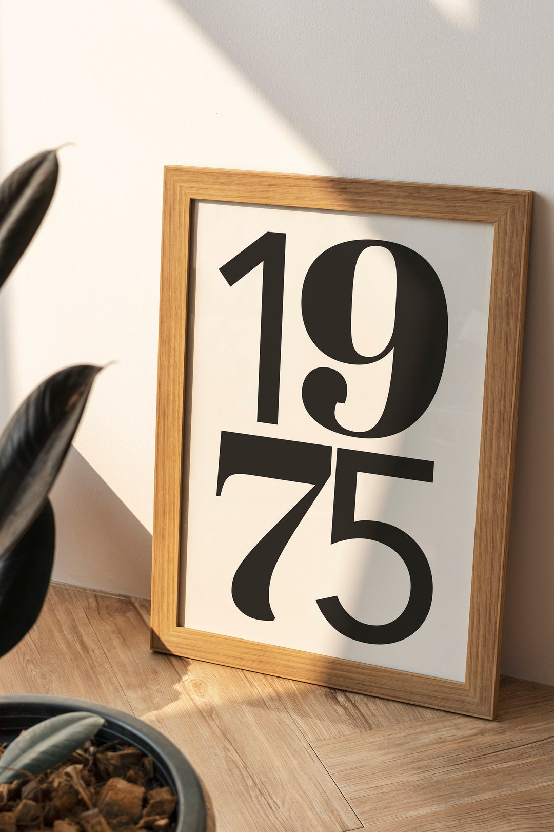 1975 Birth Year Print, Cool Retro Poster, 70s Aesthetic Birthday Gift ...