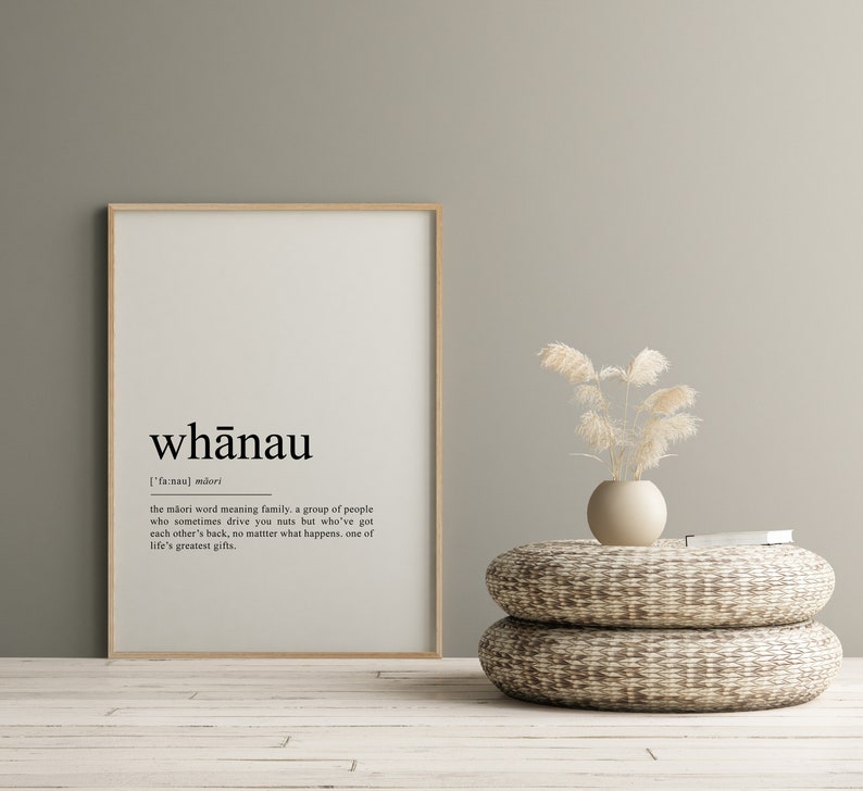 Maori Prints Aroha Definition Print Whanau Print Set of 4 - Etsy Australia