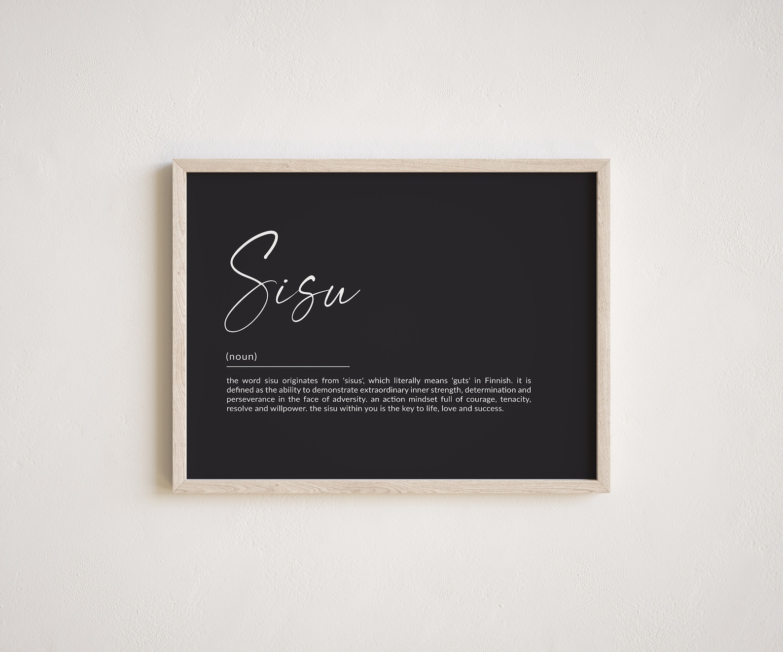 Sisu Definition Print, Sisu Poster, Sisu Wall Art, Finnish Decor ...