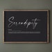 Serendipity Definition Print, Serendipity Sign, Serendipity Print ...