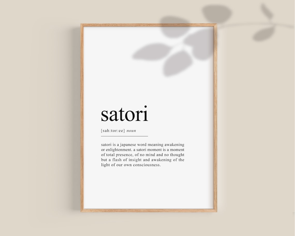 Manifestation Printables Zen Satori Set of 2 Posters - Etsy