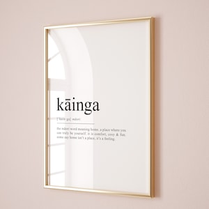 Maori Prints, Aroha Definition Print, Whanau Print, Set of 4 Maori ...