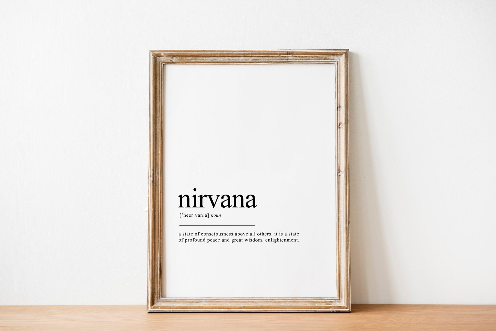 Nirvana Wall Art Nirvana Definition Dictionary Art - Etsy