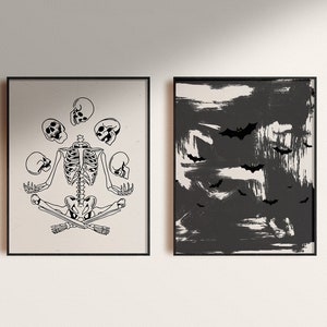 Halloween Set of 6 Printables, Halloween Gallery Wall, Halloween Decor ...