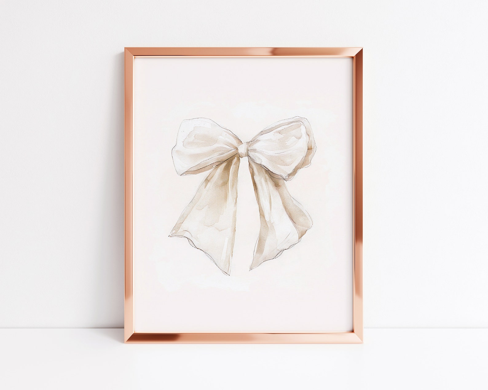 Cream Bow Nursery Print Grandmillenial Coquette Aesthetic Poster Trendy ...