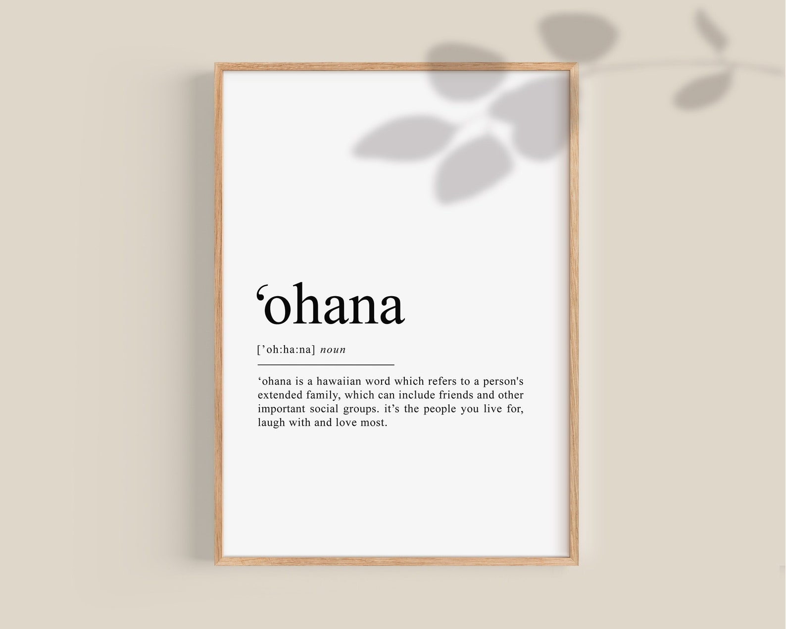 Ohana Print, Ohana Means Family, Ohana Poster, Ohana Gift, Hawaiian ...
