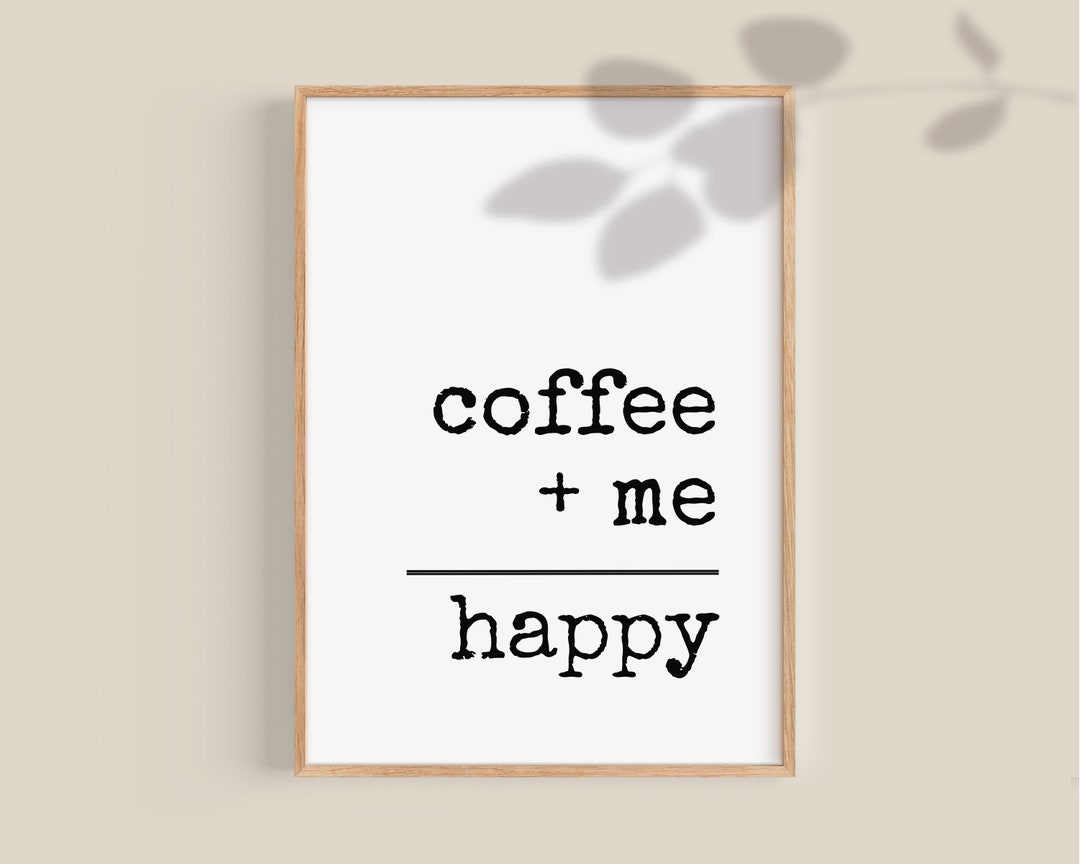Coffee Print Download Coffee Printable Wall Art Coffee Bar - Etsy