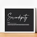 Serendipity Definition Print, Serendipity Sign, Serendipity Print ...