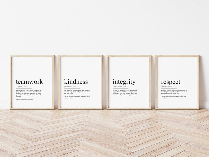 Classroom Posters Kindness Print Respect Poster Teamwork - Etsy