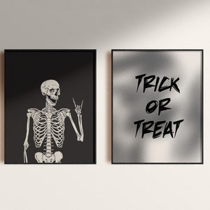 Halloween Set of 6 Printables, Halloween Gallery Wall, Halloween Decor ...