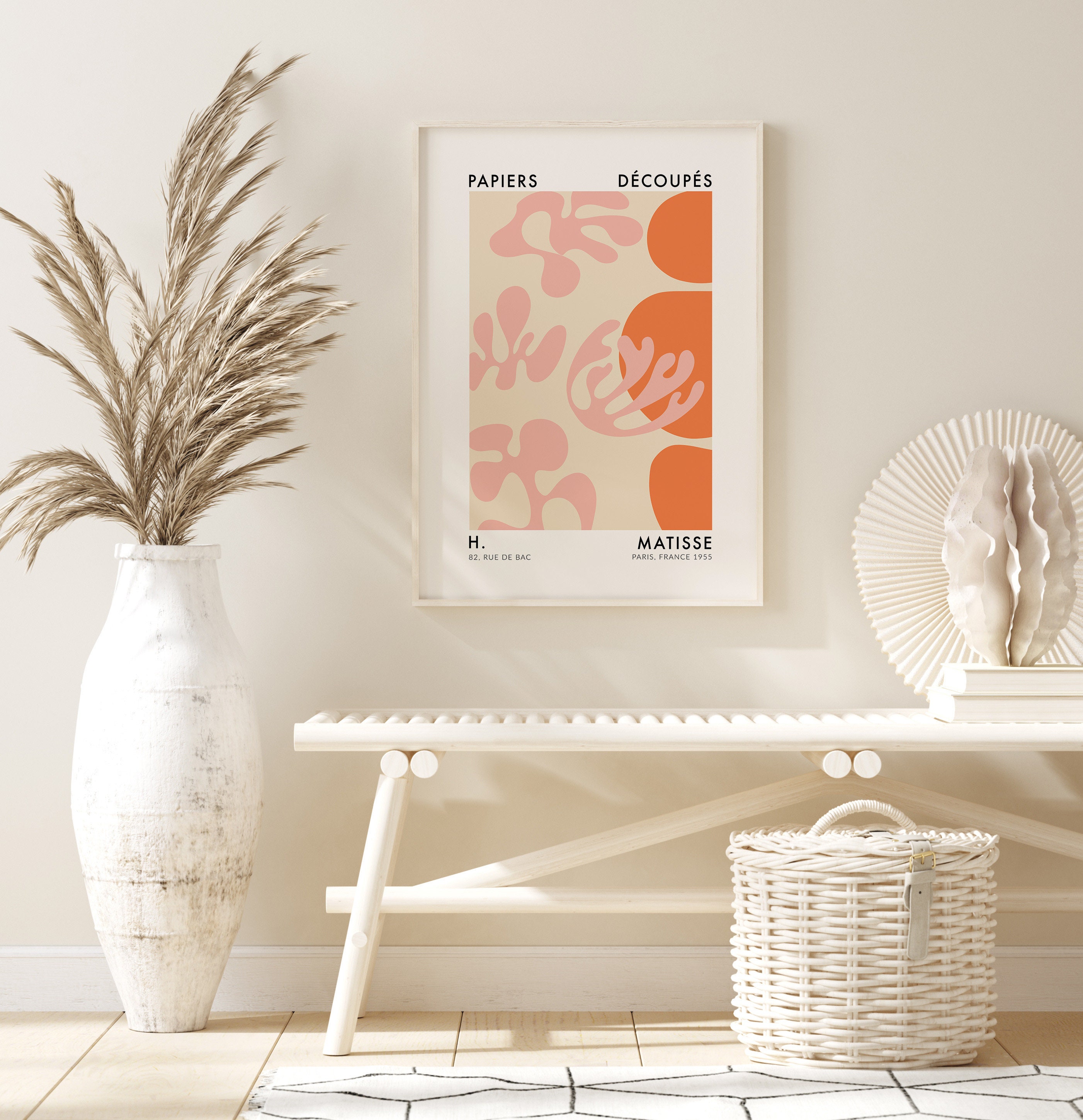 Henri Matisse Set of 3 Wall Art Orange Matisse Print Set - Etsy