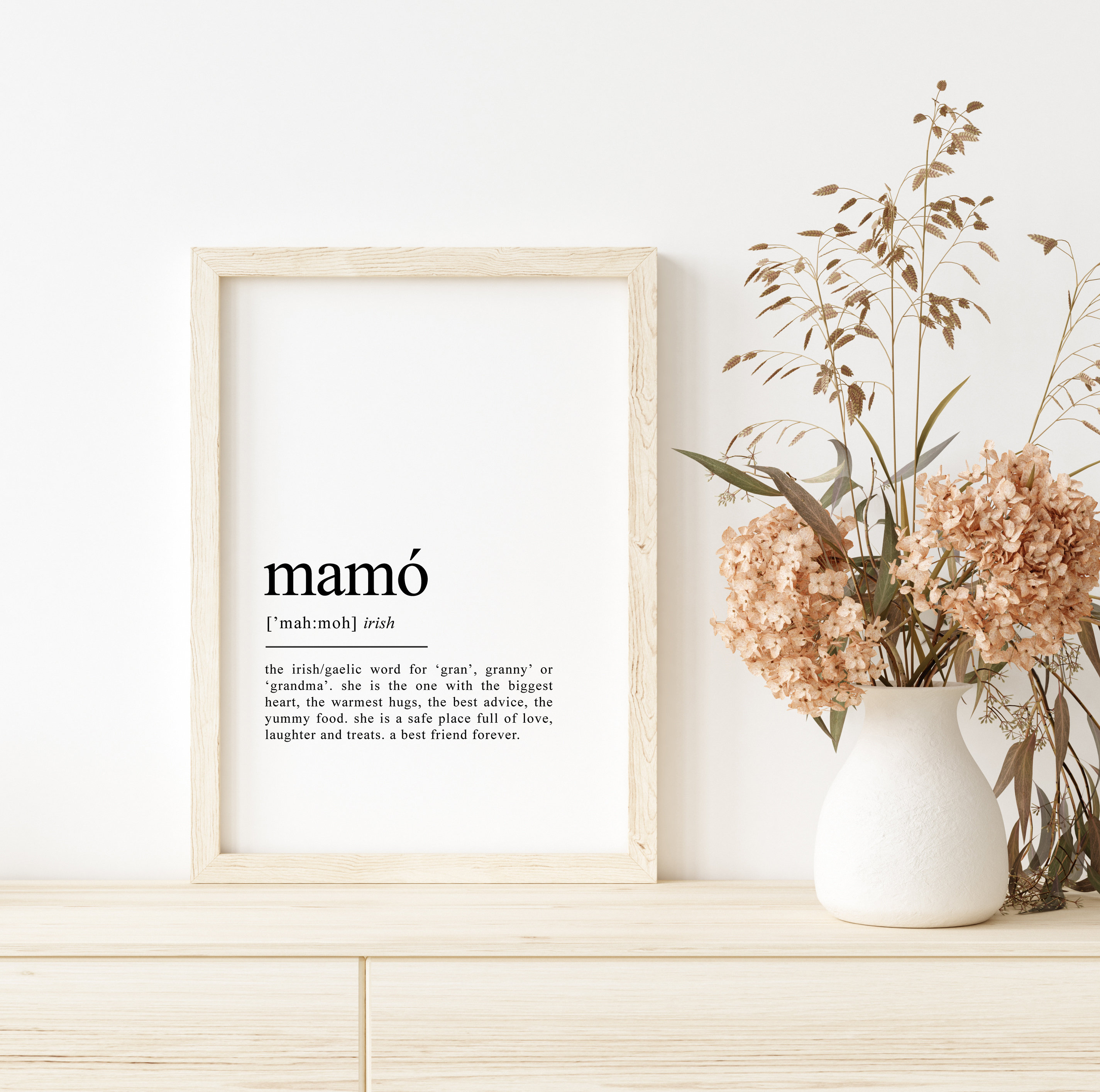 Mamó Irish Grandmother Print Ireland Print Mother's Day - Etsy