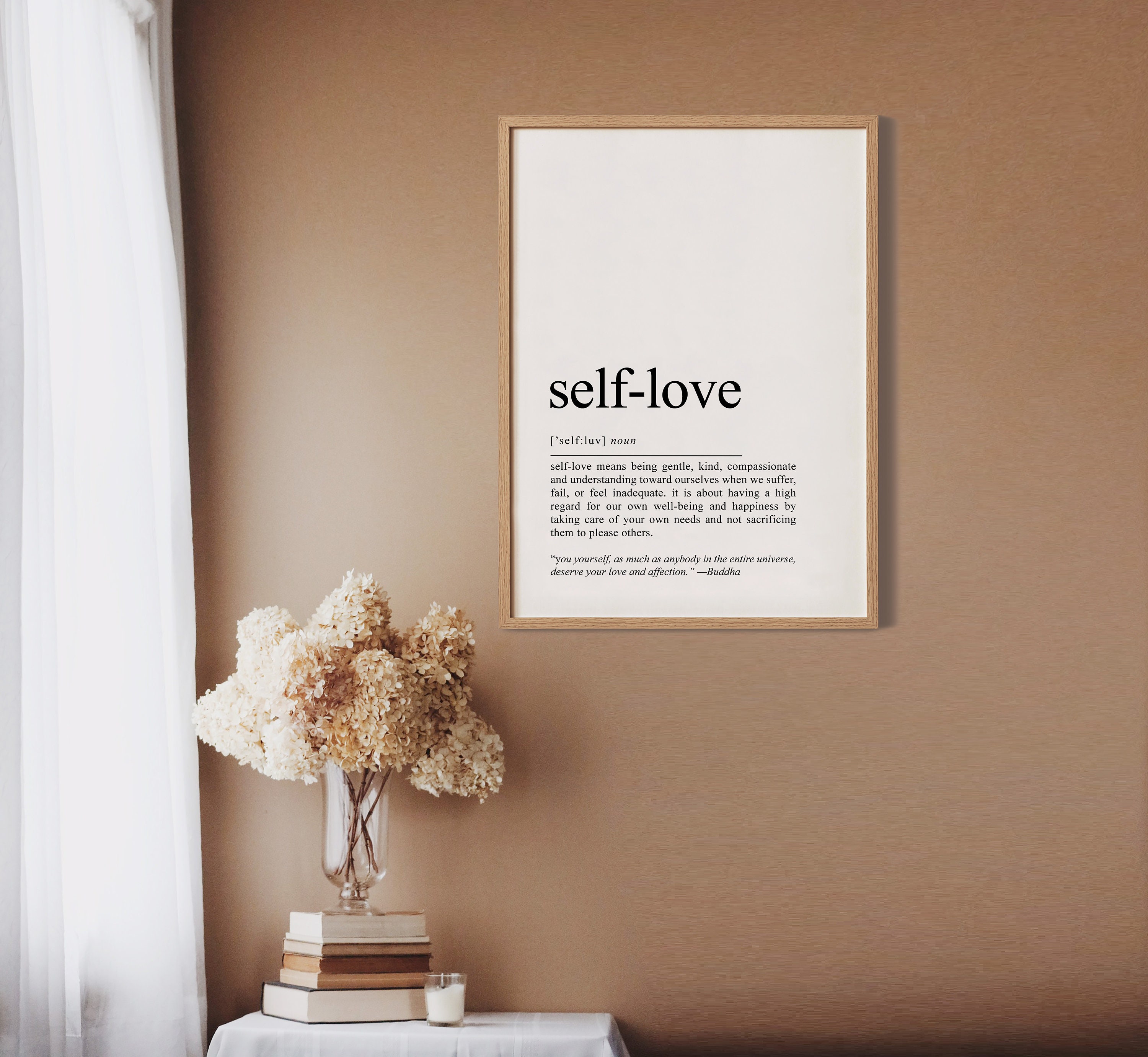 Self-love Definition Print Self Care Gift Self Love Quotes Mental ...