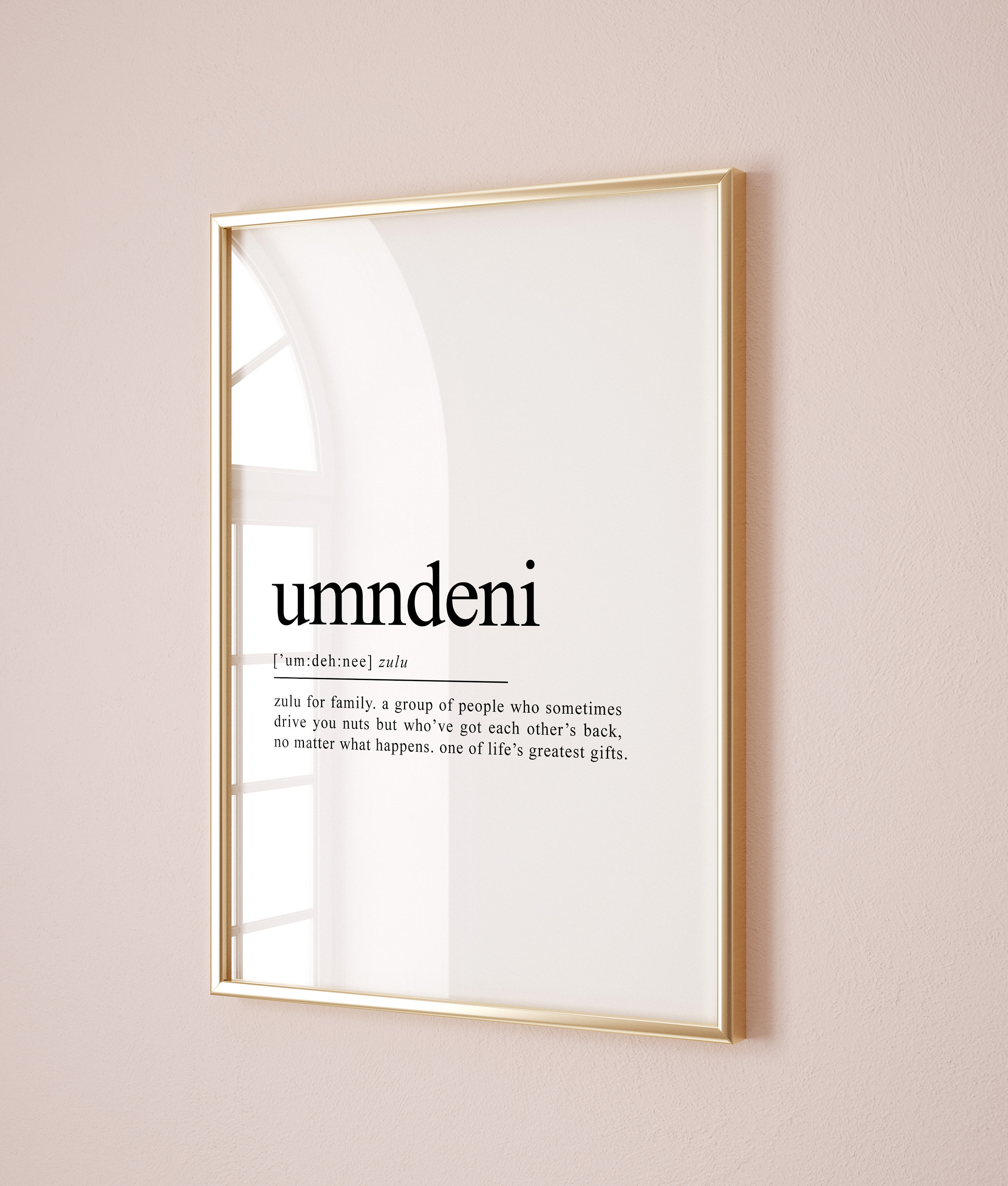 South African Wall Art Set of 4 Zulu Definition Prints Ubuntu Digital ...