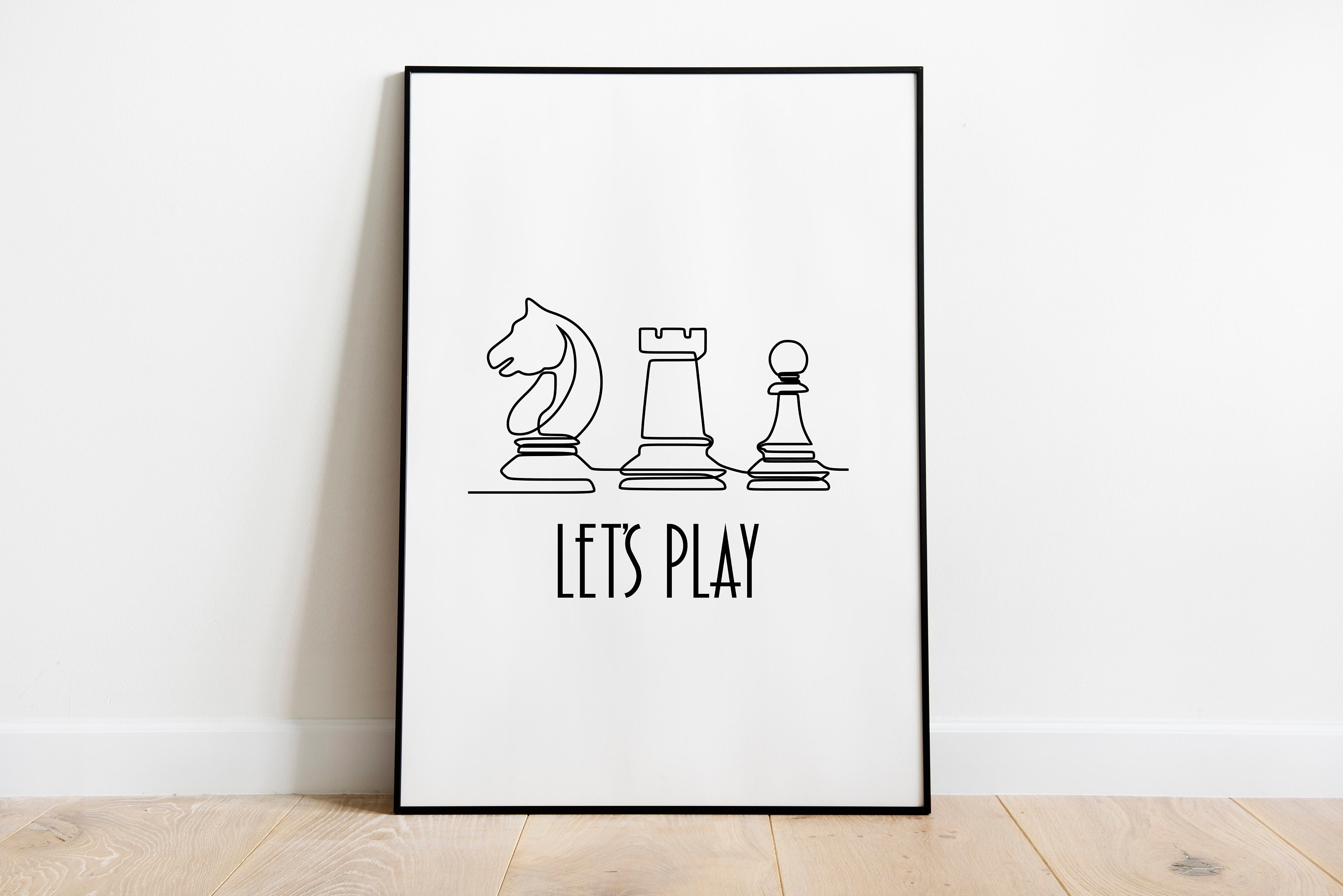 Chess Decor Chess Poster Chess Print Chess Art Chess Gift | Etsy