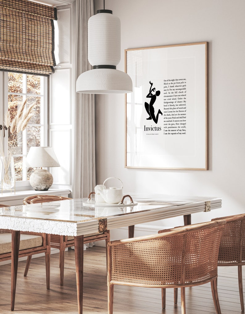 Invictus Poem Invictus Wall Art Captain of My Soul Print - Etsy