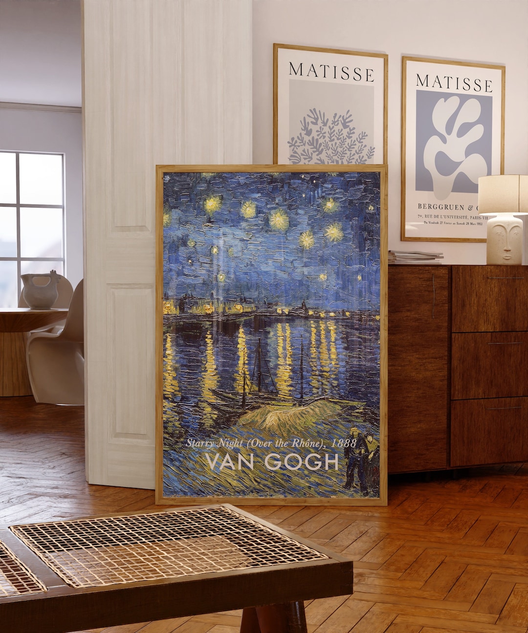 Van Gogh Print, the Starry Night Over the Rhône, Vincent Van Gogh ...