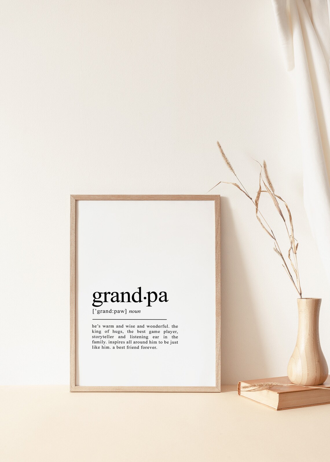 Grandpa Definition Print Grandpa Gift Gifts for Grandpa - Etsy