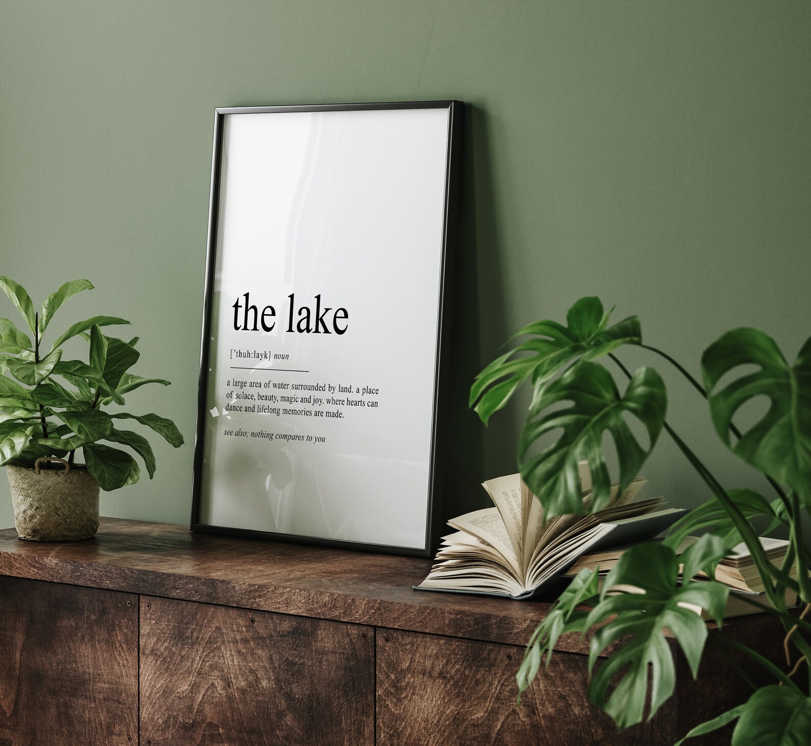 Lake Definition Print Lake House Decor Lake House Sign Lake - Etsy