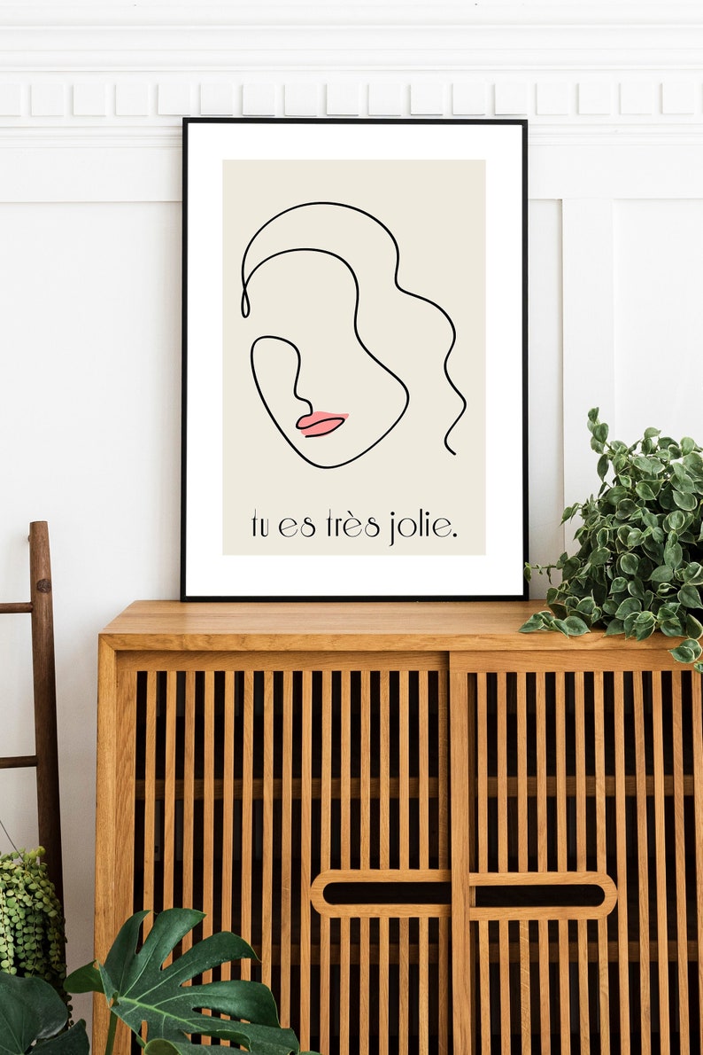 Woman Line Drawing Female Line Art One Line Drawing Modern | Etsy