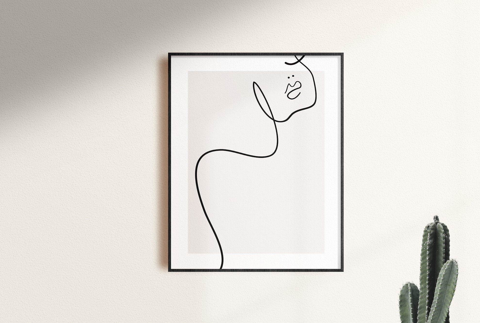 Woman Line Drawing Female Line Art One Line Drawing Modern | Etsy