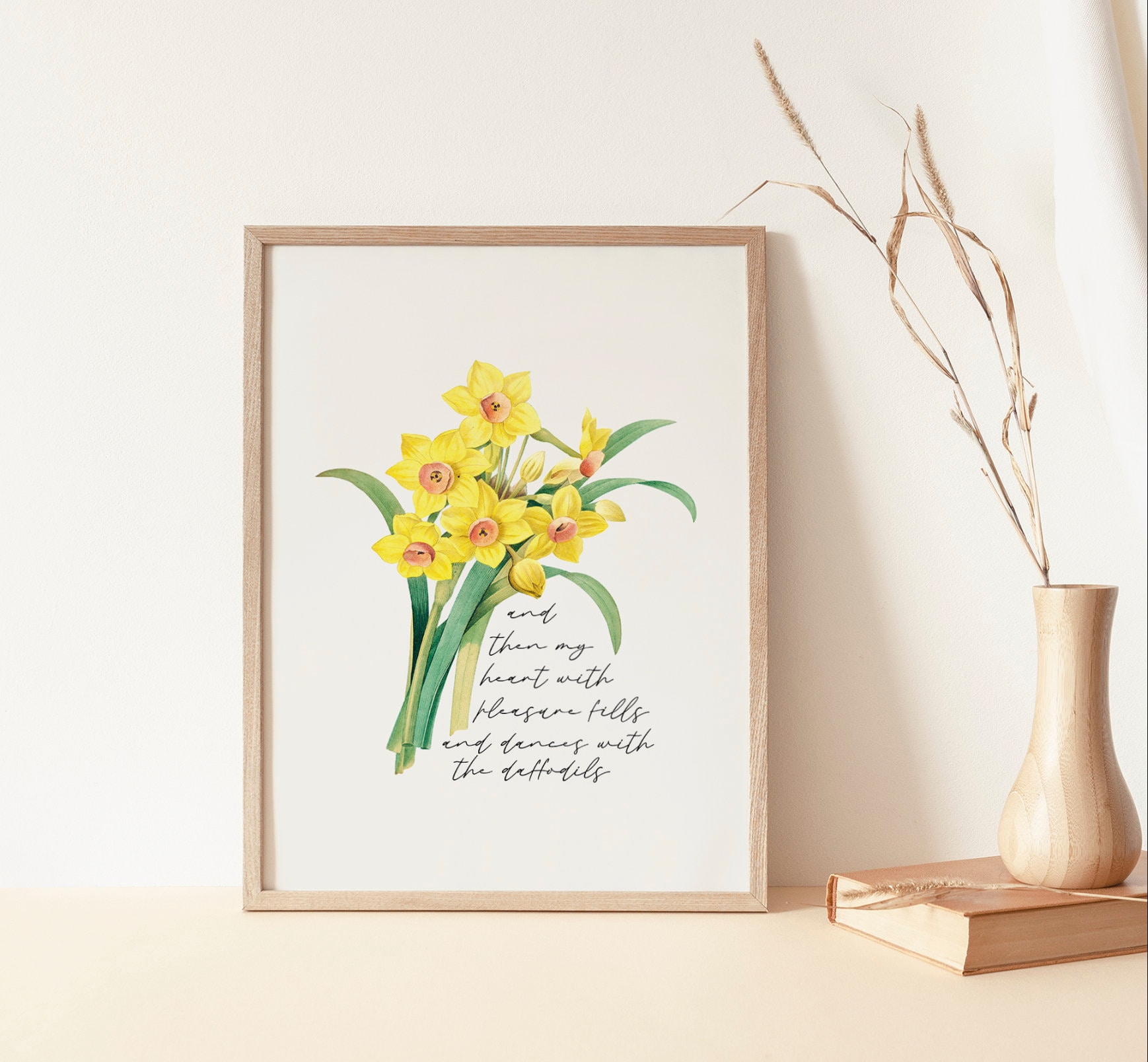 Daffodils Poem William Wordsworth Poem Wordsworth Daffodils - Etsy UK
