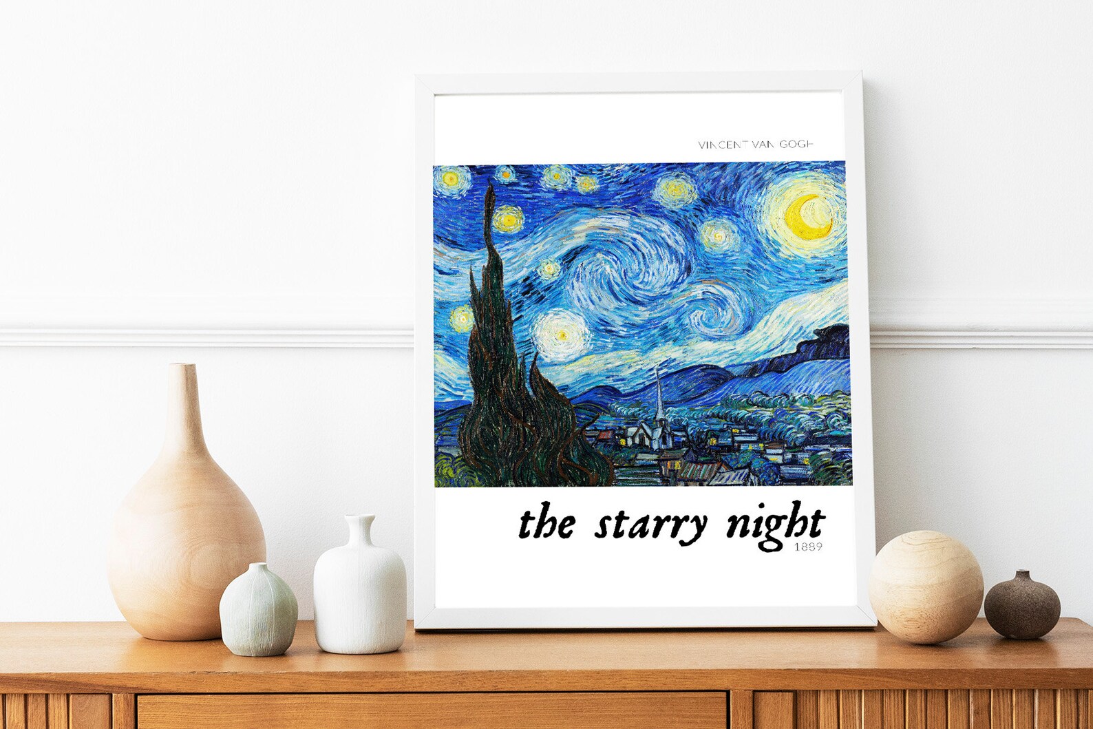 Van Gogh Poster the Starry Night Vincent Van Gogh Print Van - Etsy