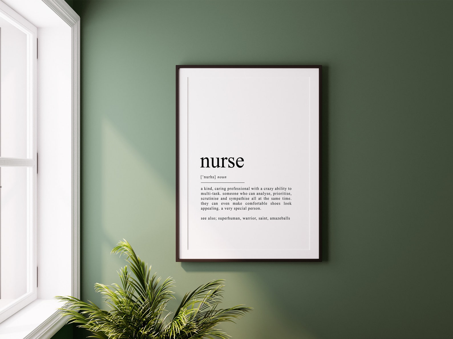 Nurse Definition Print, Nurse Poster, Nurse Gift, Nurse Birthday Gift ...